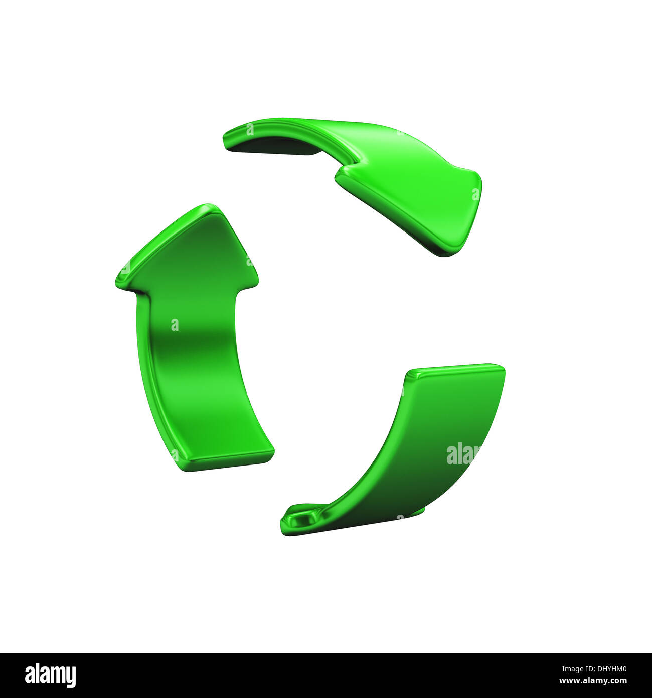 Recycle sign isolated Stock Photo - Alamy