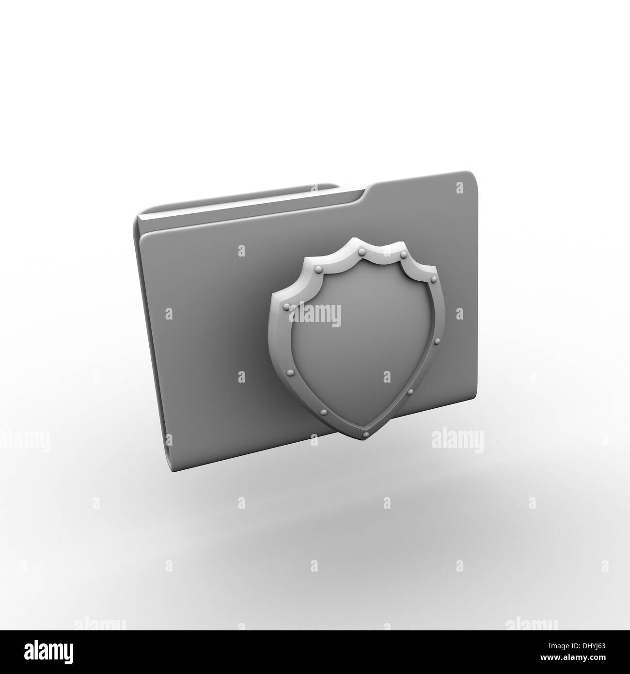Folder Shield Protected Stock Photo - Alamy