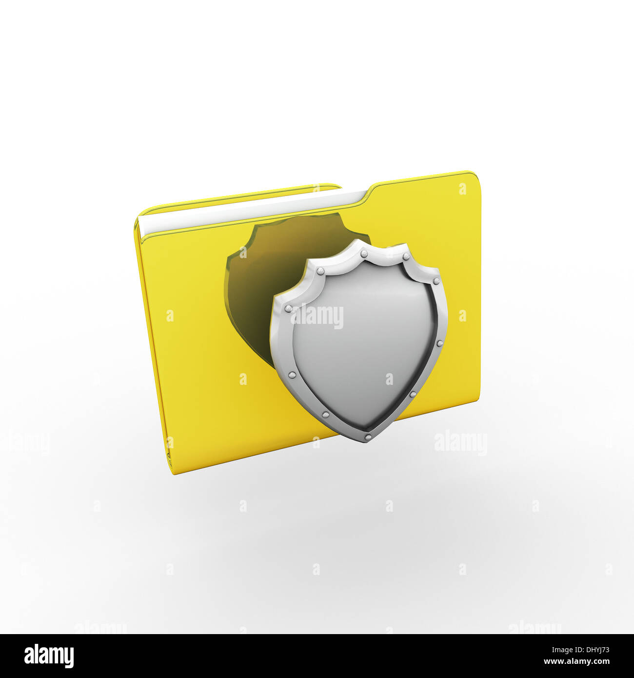 Folder Shield Protected Stock Photo - Alamy