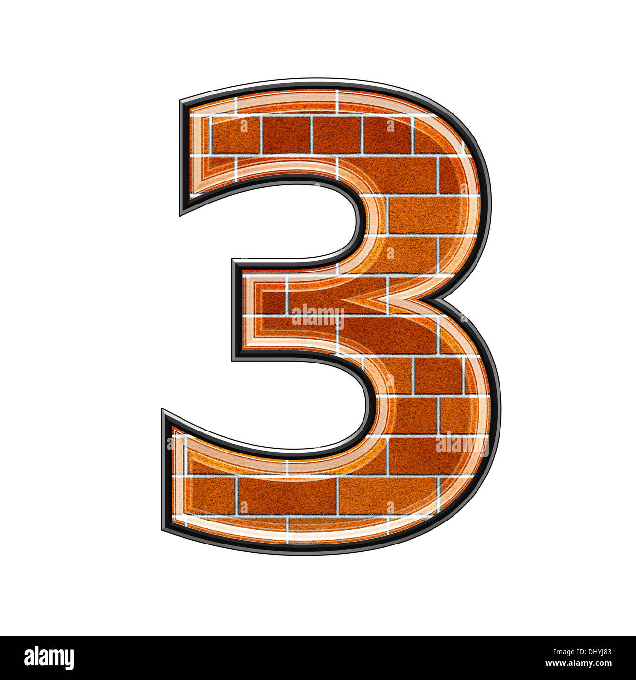 3d number 3 hi-res stock photography and images - Alamy