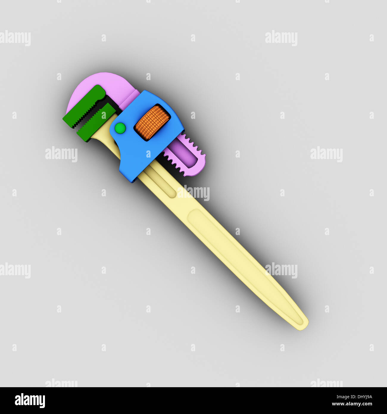 Pipe wrench isolated Stock Photo - Alamy