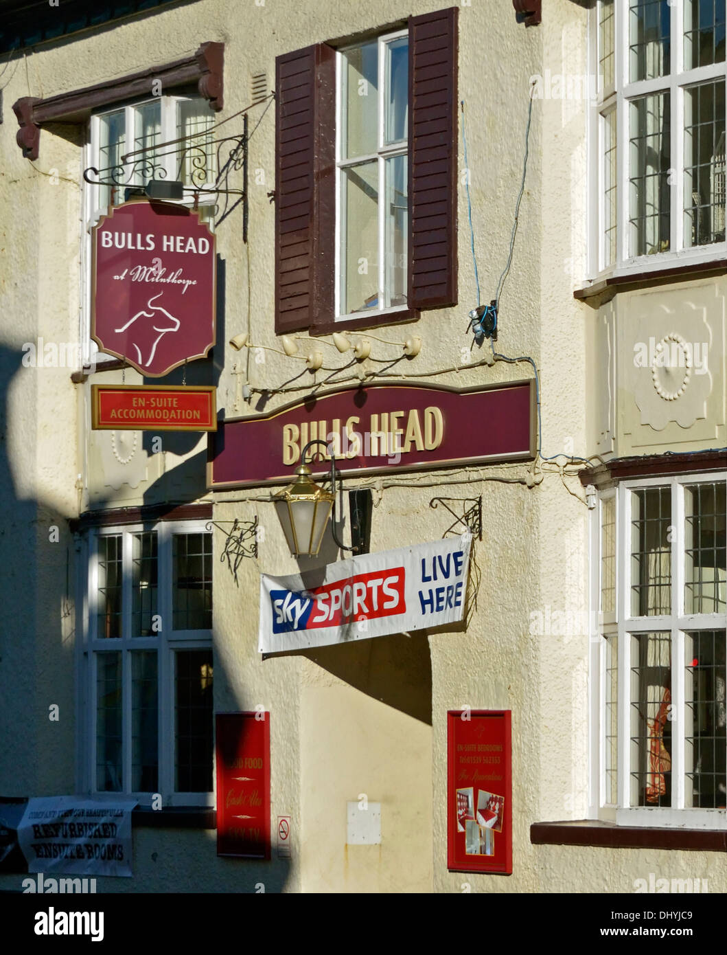 'BULLS HEAD Inn. Beetham Road, Milnthorpe, Cumbria, England, United ...