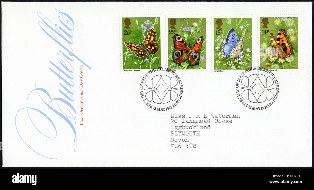 Commemorative Post Office 14p 18p 22p & 25p postage stamp first day ...