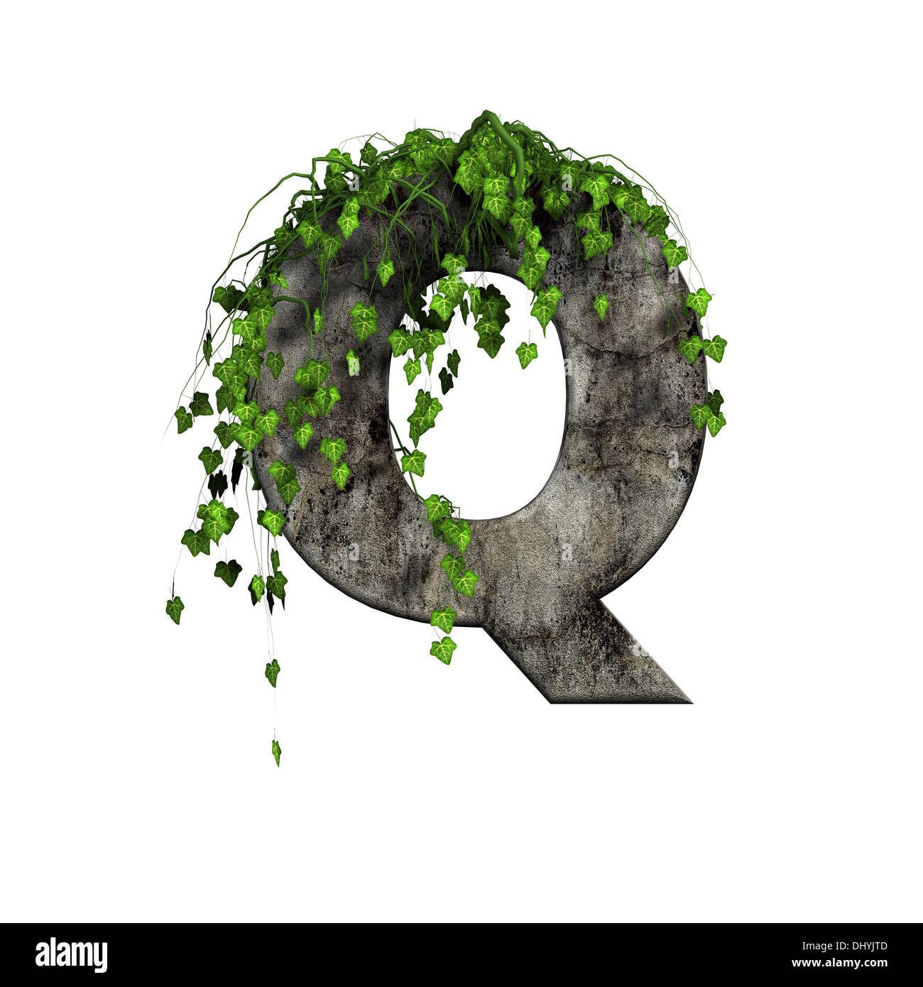 Green letter q hi-res stock photography and images - Alamy