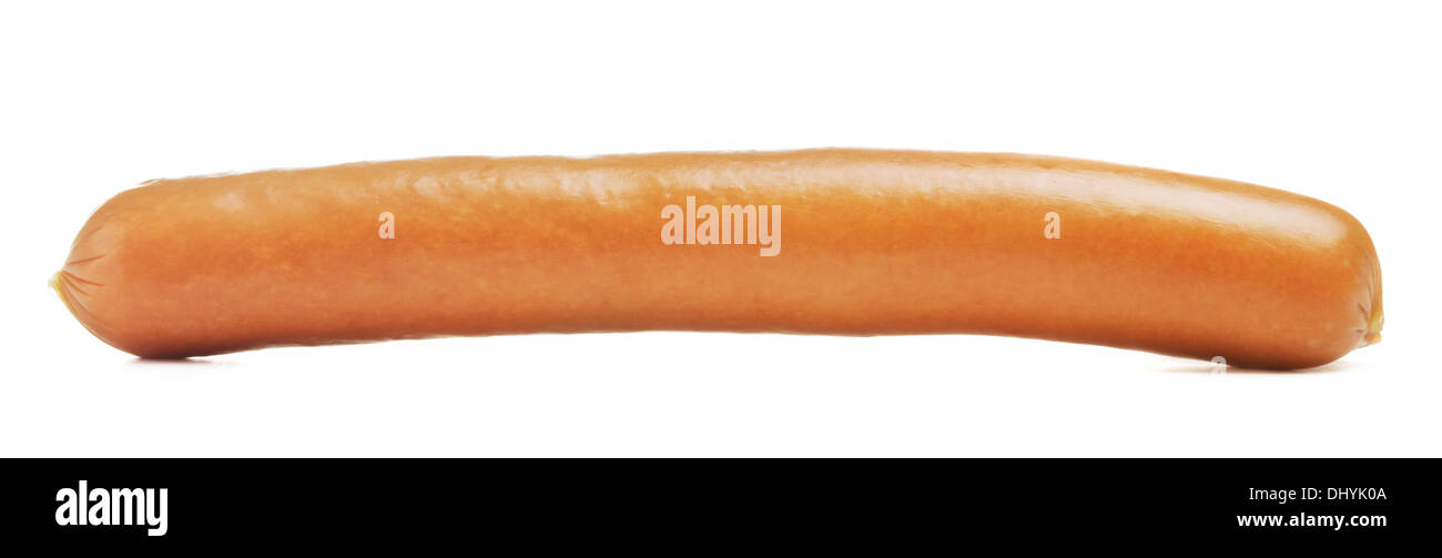 fresh sausage, isolated on a white background Stock Photo - Alamy