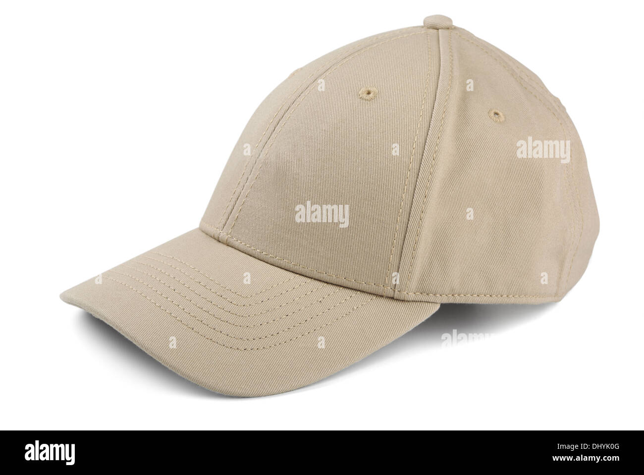 Cream cap on a white background Stock Photo - Alamy