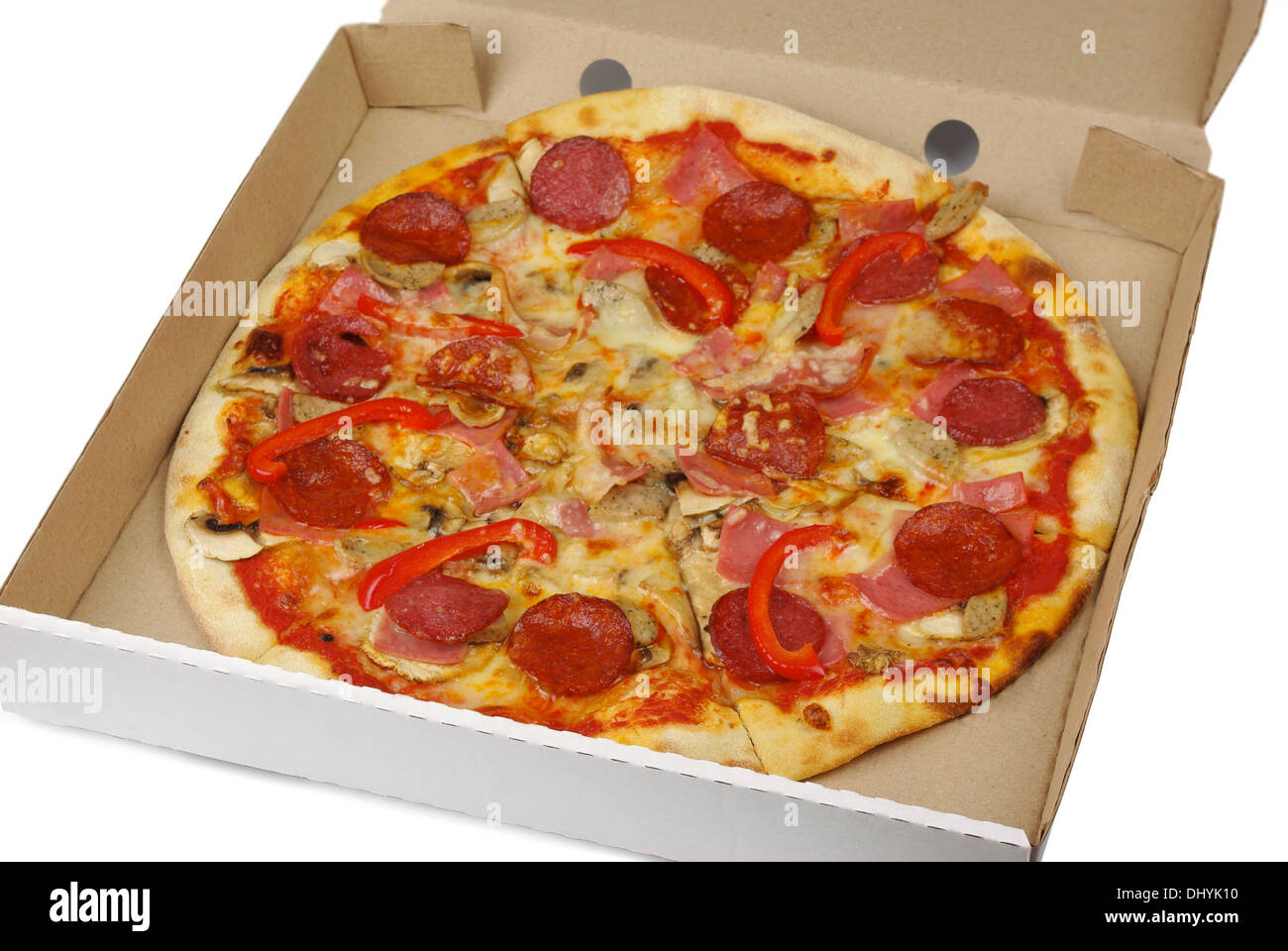 Pizza in box close hi-res stock photography and images - Alamy