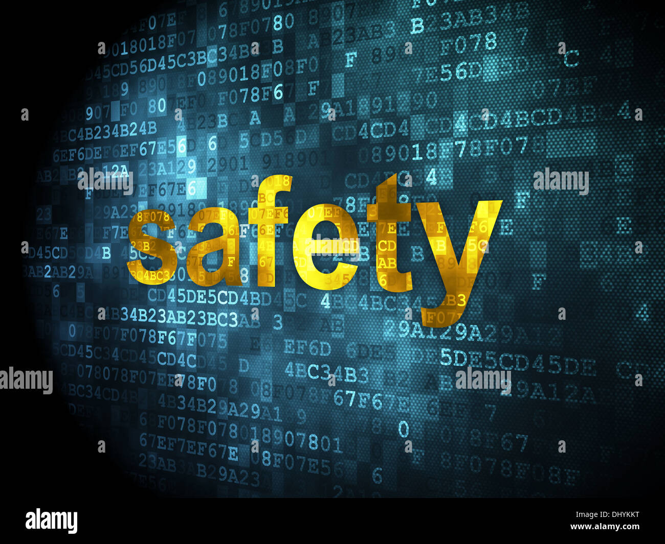 Protection concept: Safety on digital background Stock Photo - Alamy