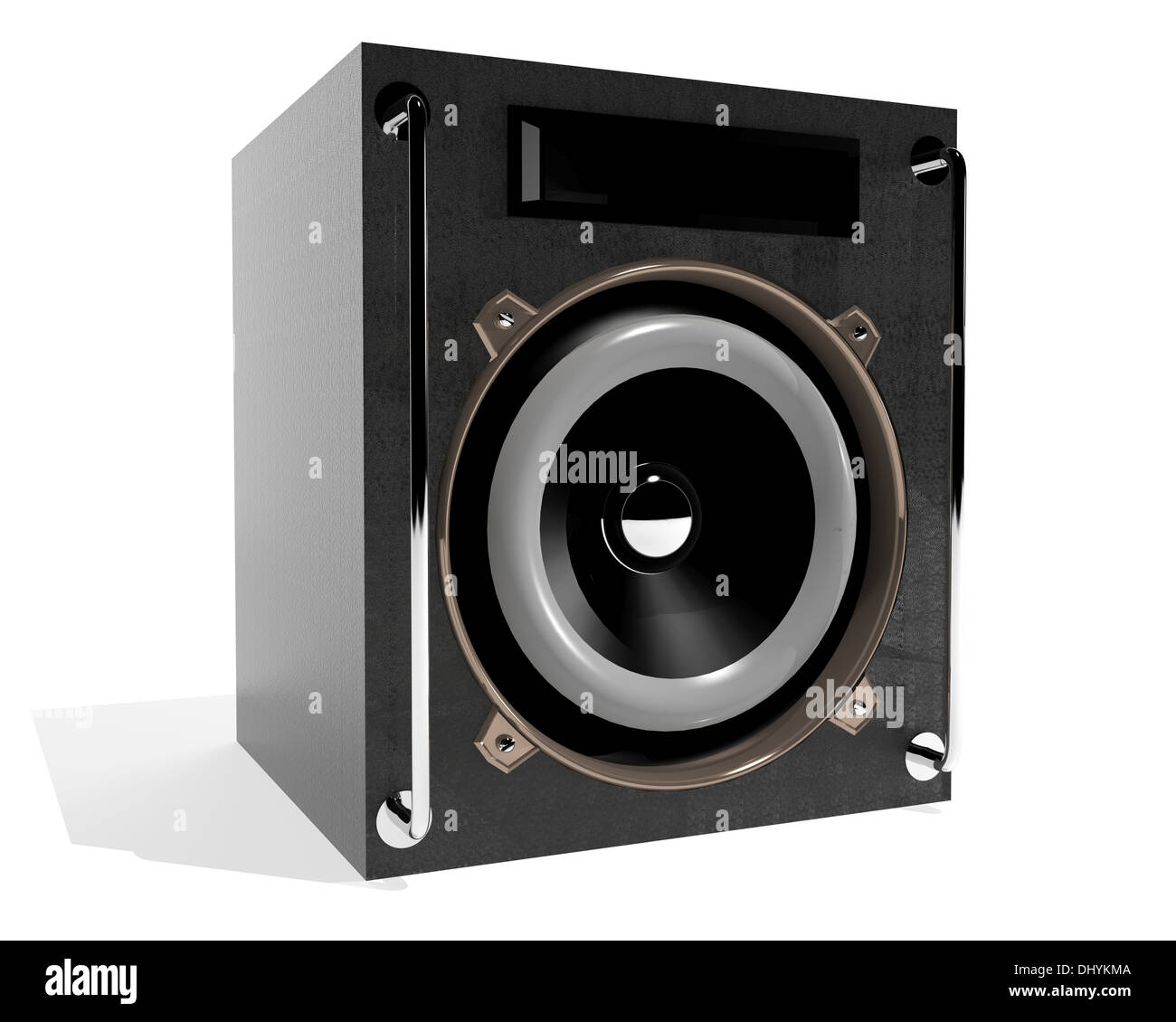3d illustration of a subwoofer on a white background Stock Photo - Alamy