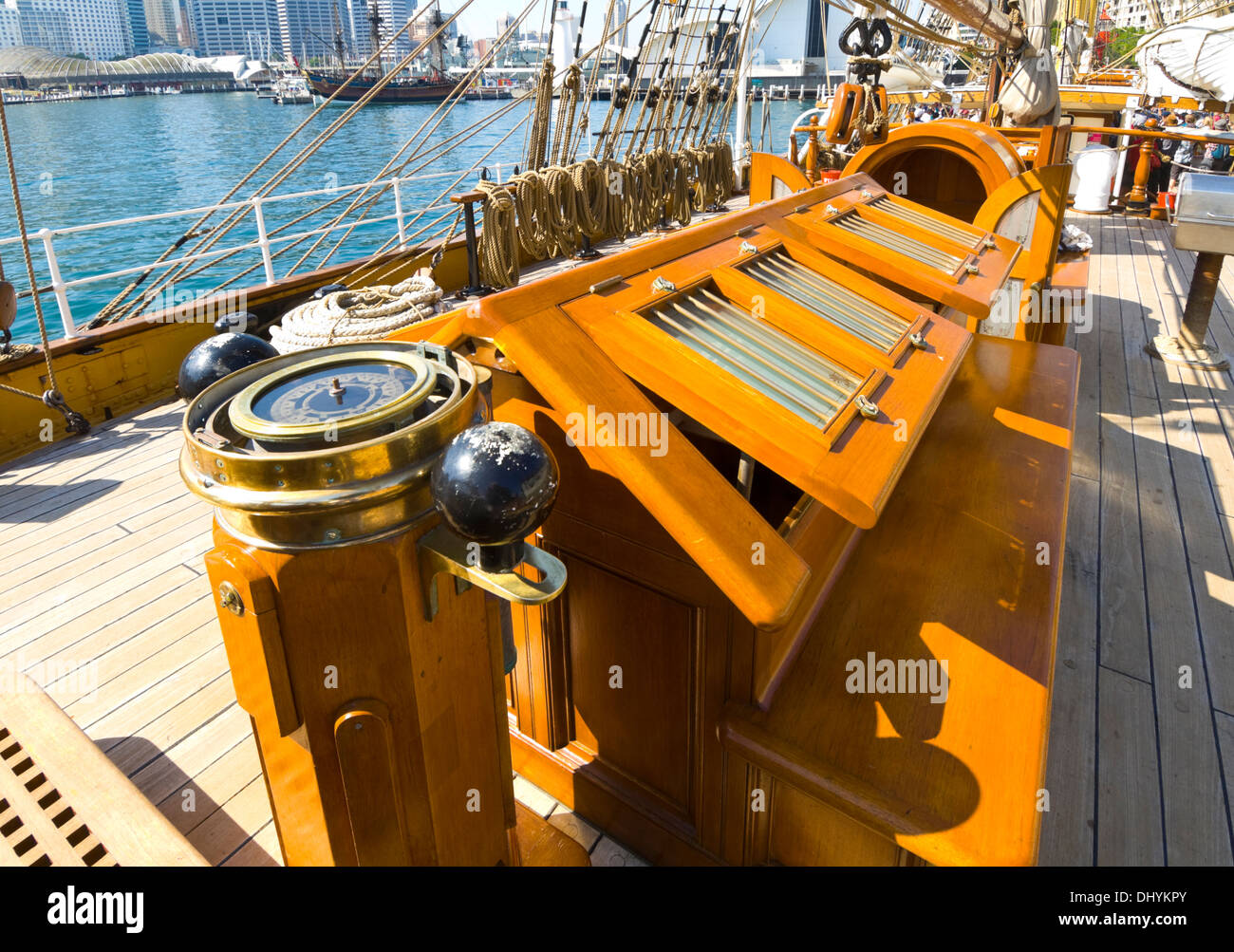 Deck of the James Craig Tall Ship, Sydney, Australia Stock Photo - Alamy