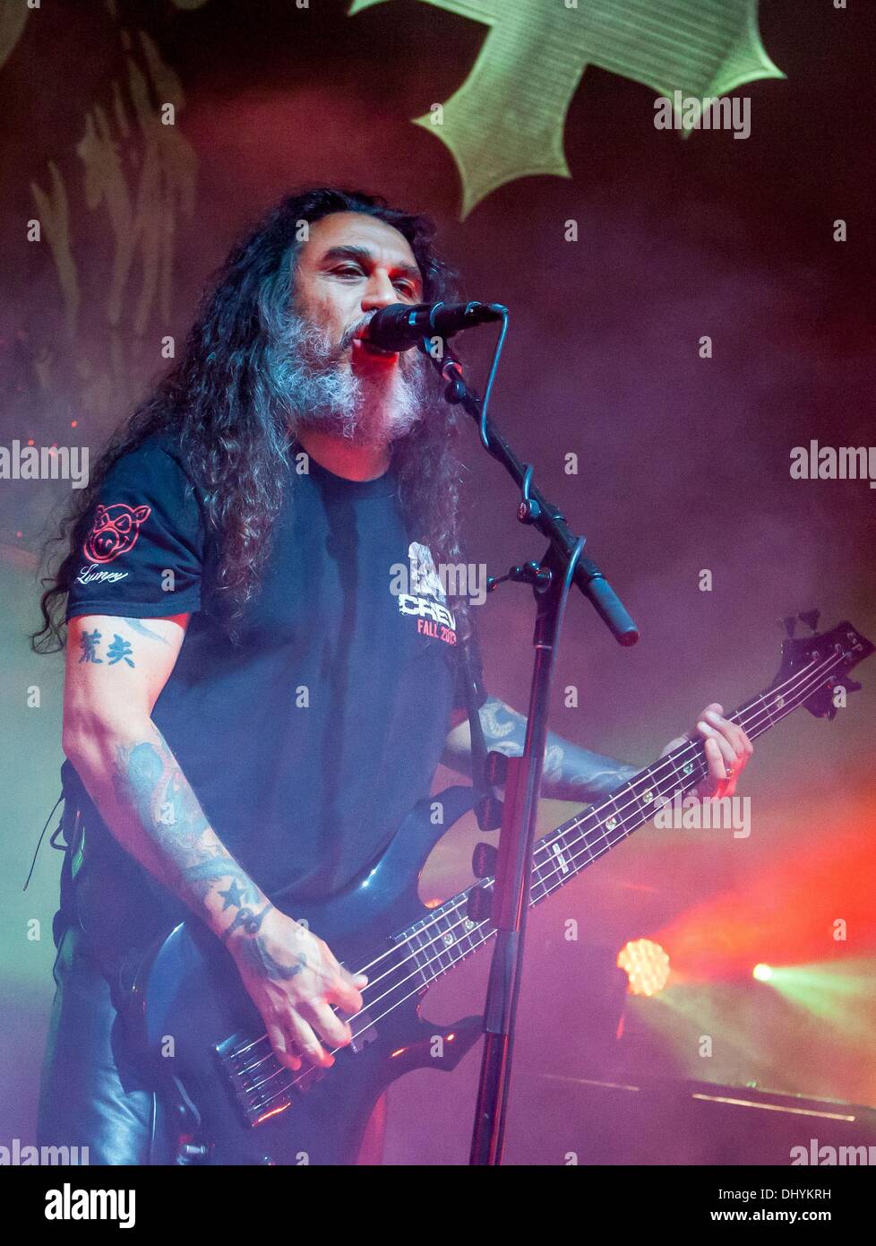 Detroit, Michigan, USA. 16th Nov, 2013. Lead Singer and Bassist TOM ...