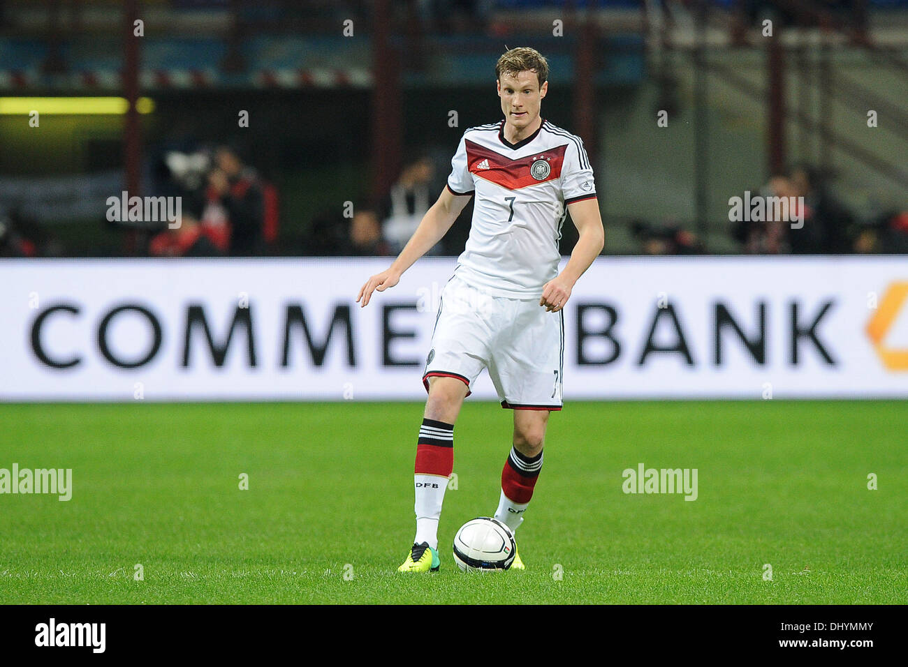 Milan, Italy. 15th Nov, 2013. Germany's Marcell Jansen in action during the friendly soccer ...