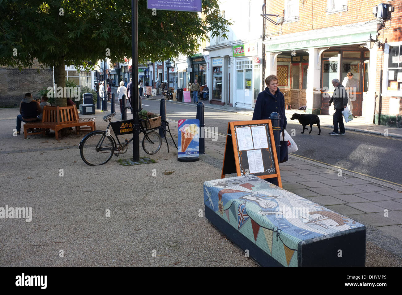 hythe small coastal market town in kent uk 2013 Stock Photo - Alamy