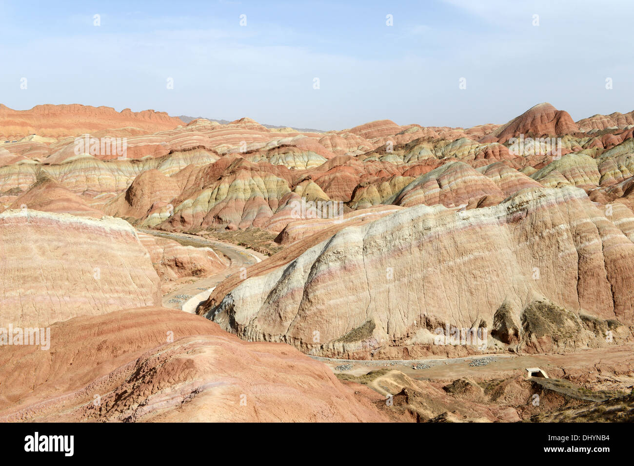 Landscape of Danxia landform Stock Photo - Alamy