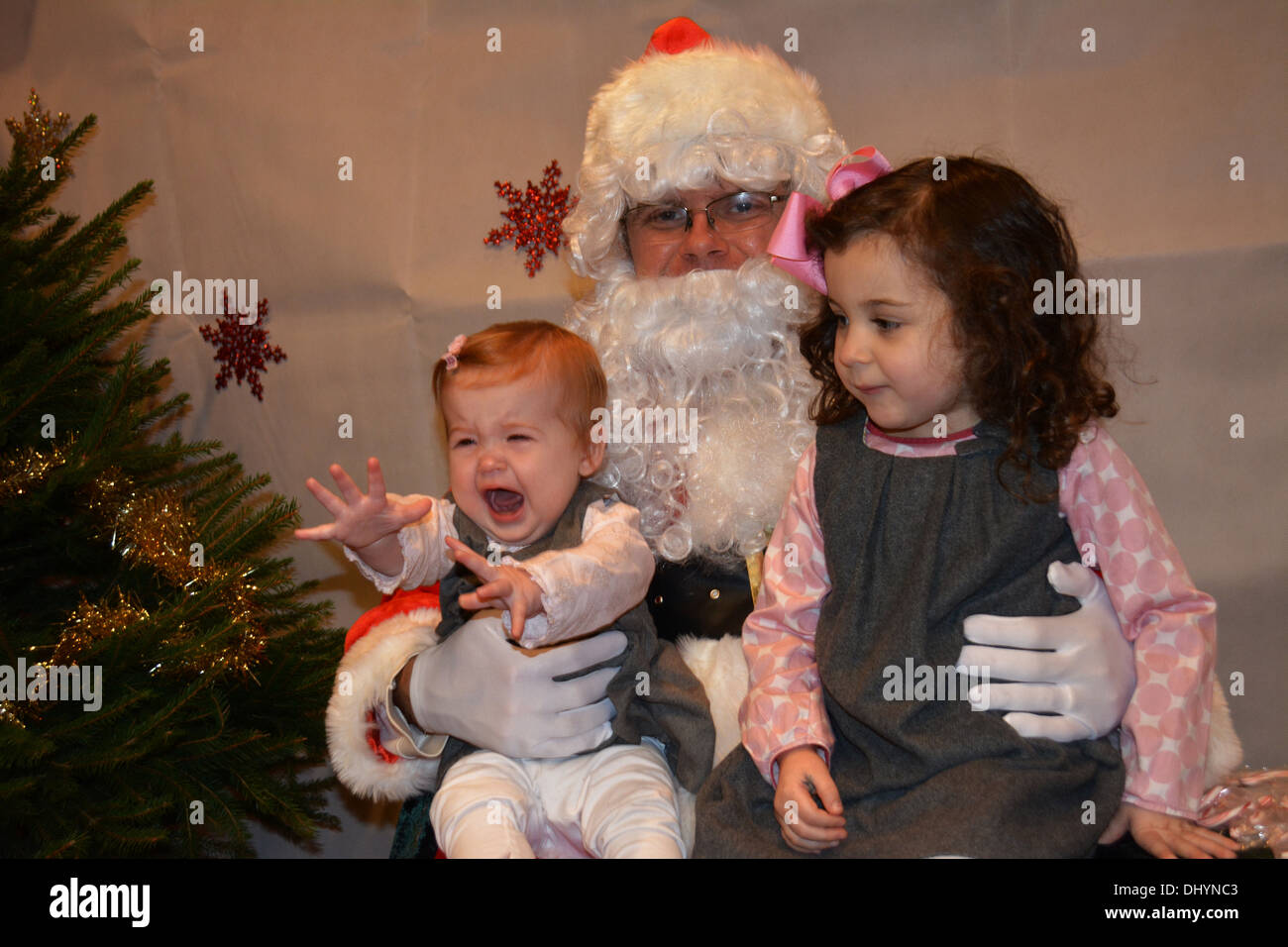 Kids Crying With Santa