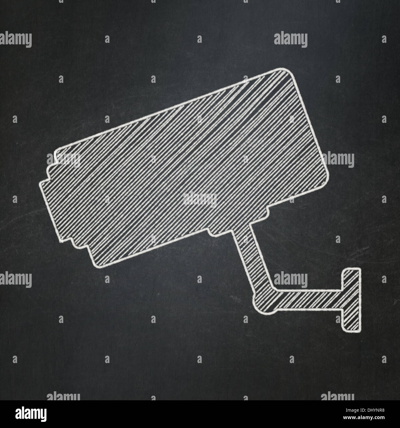 Privacy concept: Cctv Camera on chalkboard background Stock Photo - Alamy