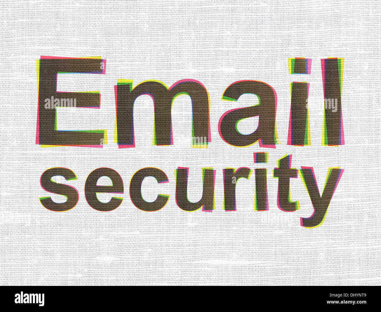 Privacy concept: Email Security on fabric texture background Stock ...