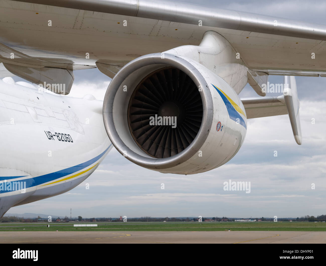 Ivchenko Progress D-18T turbofan engine on Antonov An-225 Mriya ...