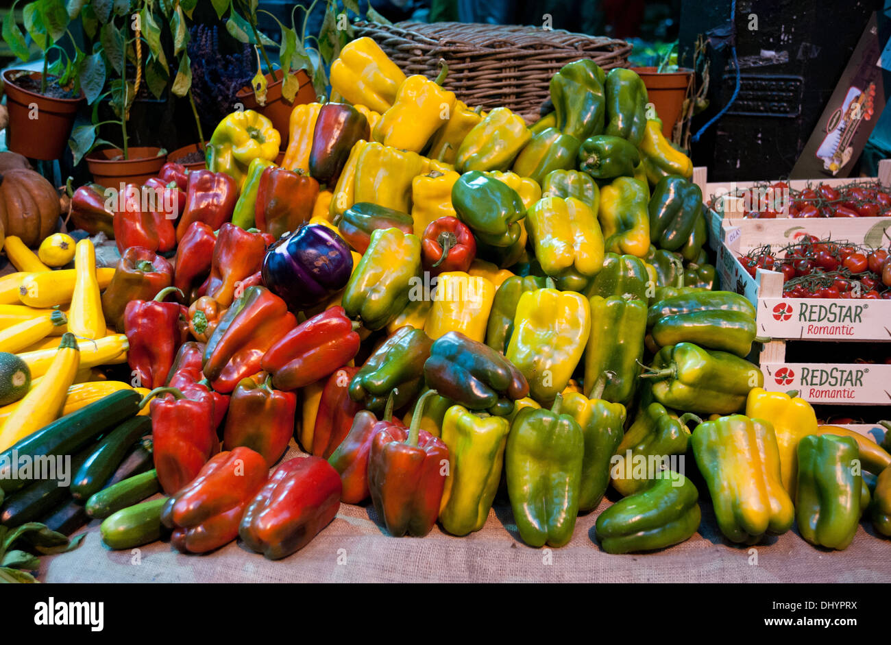 Fruits vegetables borough market london hi-res stock photography and ...