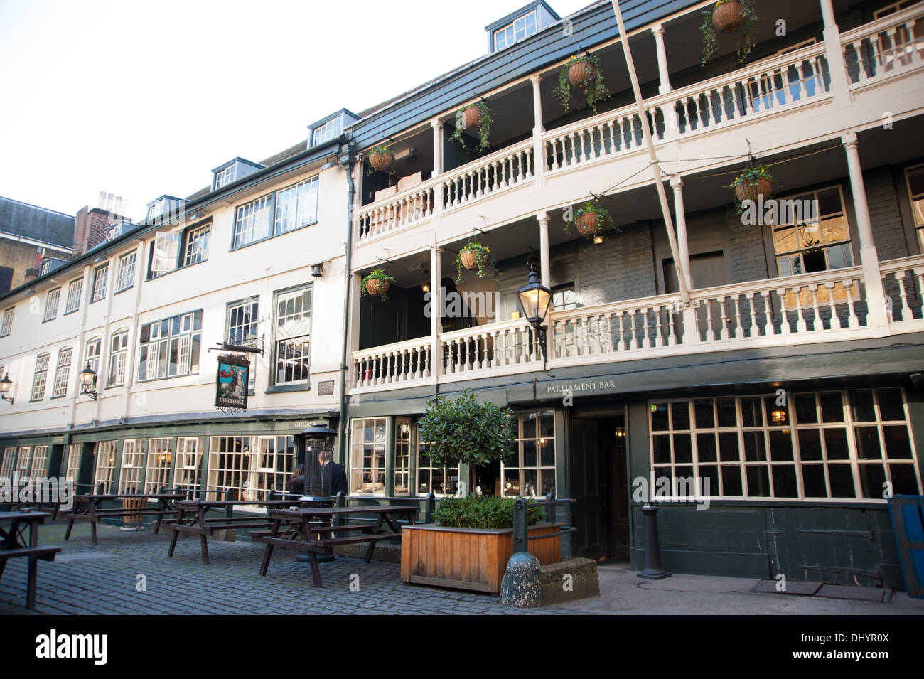 The George Inn off Borough High Street dating from the 17th century it ...