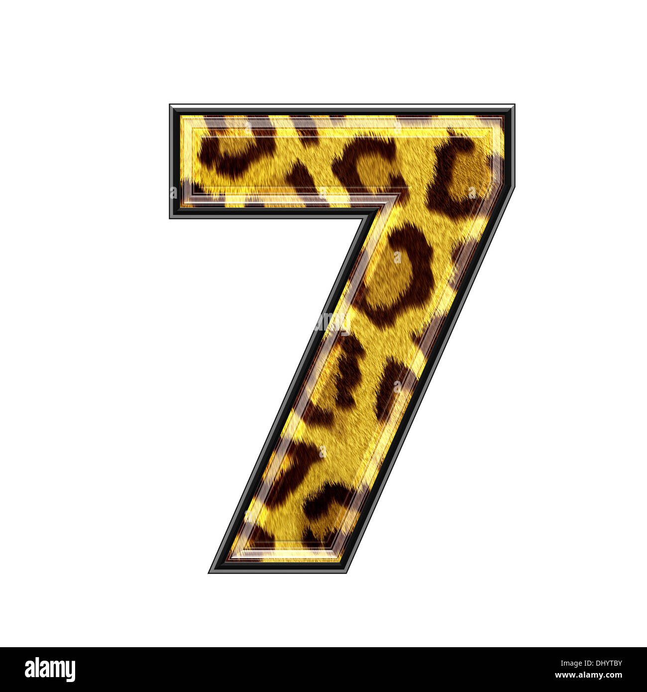 digit with panther skin texture - 7 Stock Photo - Alamy