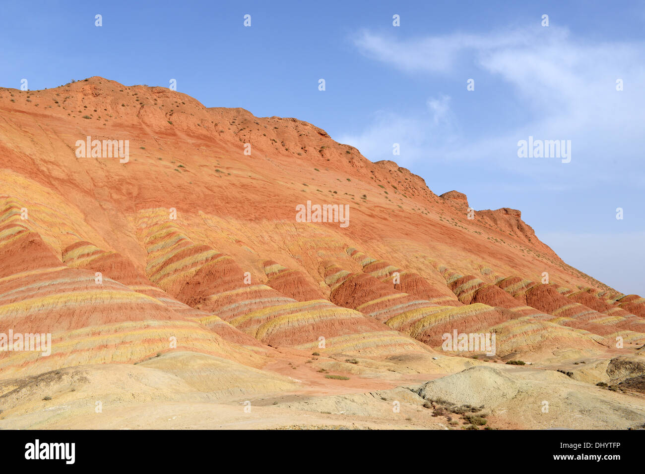 Landscape of Danxia landform Stock Photo - Alamy