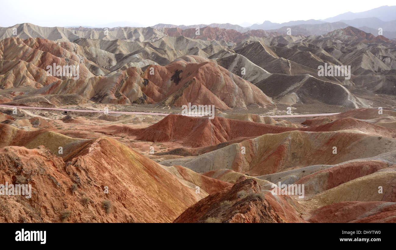 Landscape of Danxia landform Stock Photo - Alamy