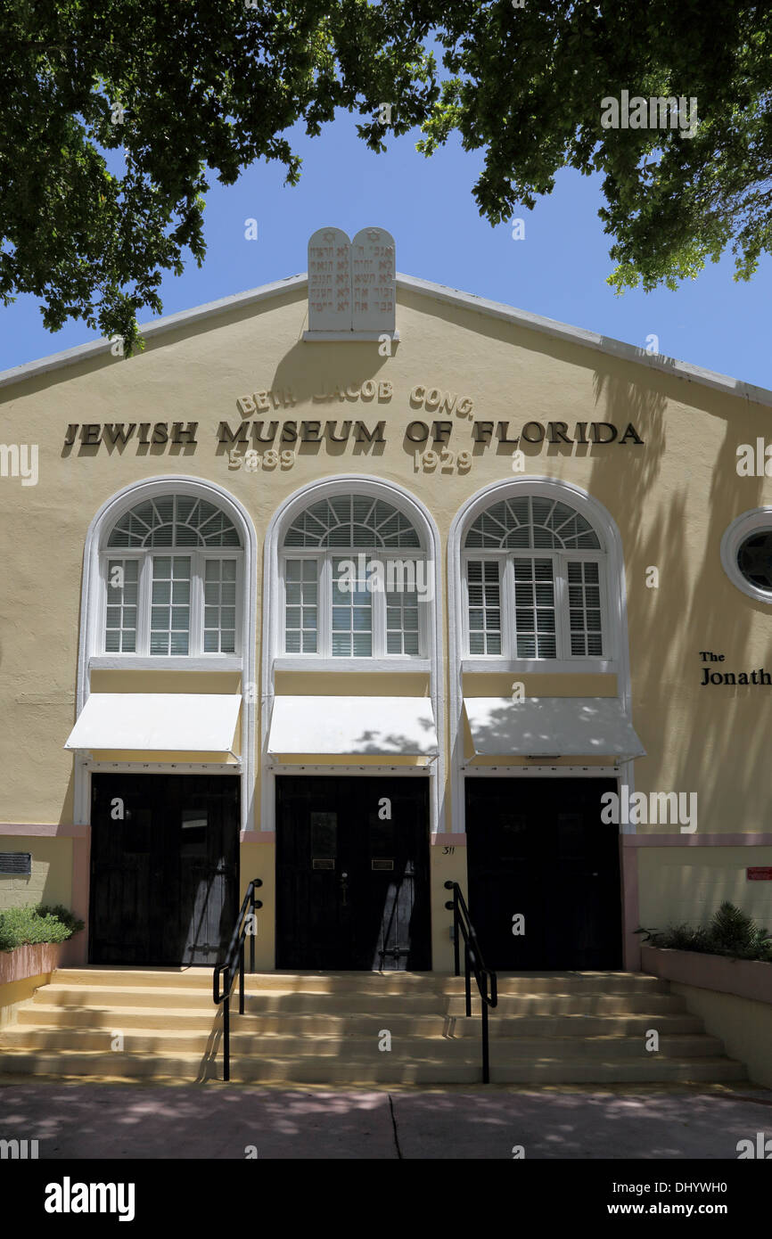 jewish museum of florida in miami south beach Stock Photo - Alamy