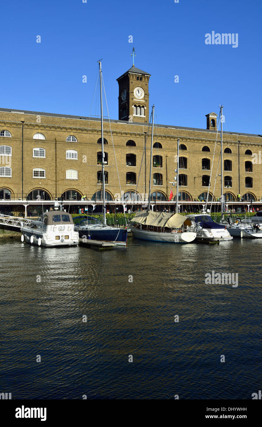 St Katherine's Dock, Tower Bridge, London E1W, United Kingdom Stock ...