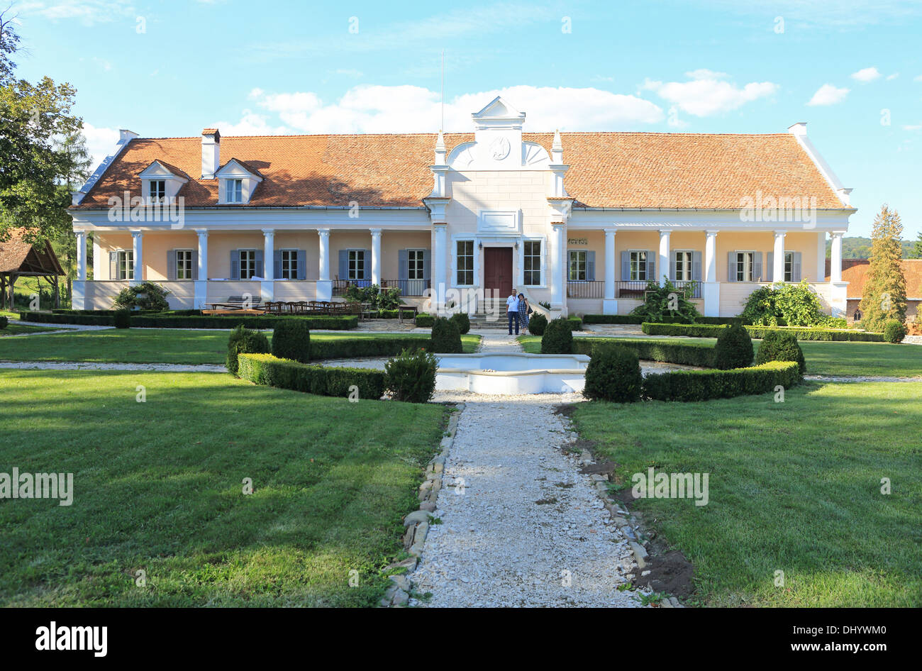 The restored Hungarian Manor House in Malancrav, a fortified Saxon ...