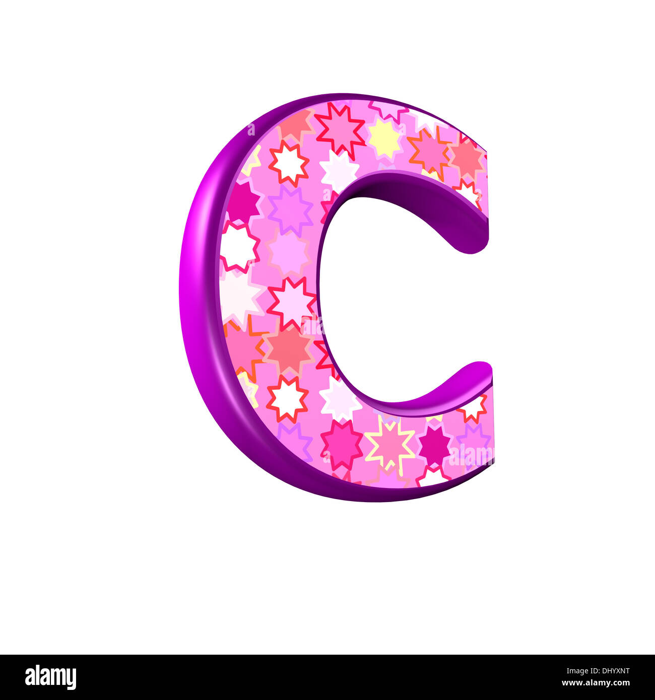 The Letter C In Pink