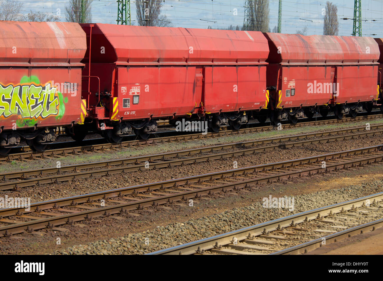Old goods railway carriage hi-res stock photography and images - Alamy