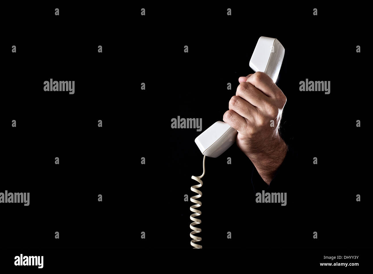 Hand holding receiver hi-res stock photography and images - Alamy