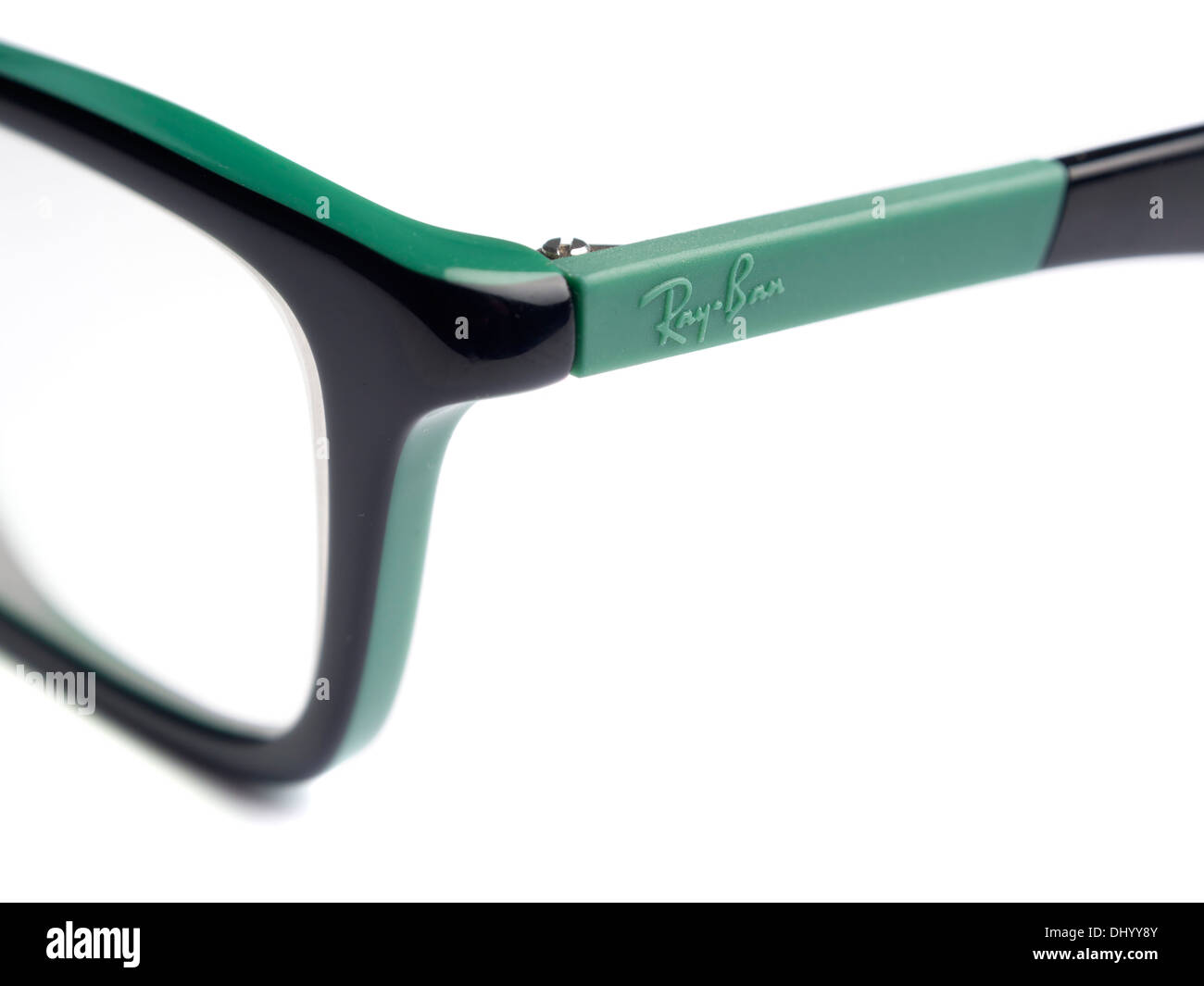 Close up of Ray Ban glasses on white background Stock Photo - Alamy