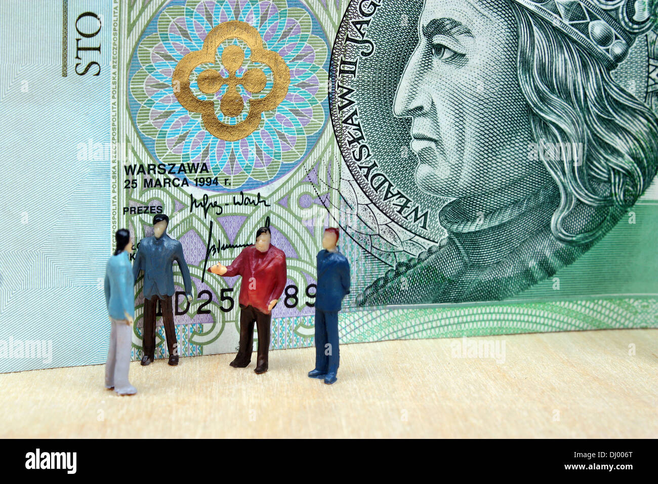 Polish business meeting money banks Stock Photo - Alamy