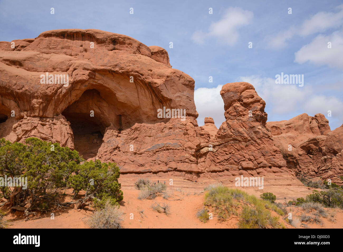 Rock formation, Windows Section, Arches National Park, Utah, USA Stock ...