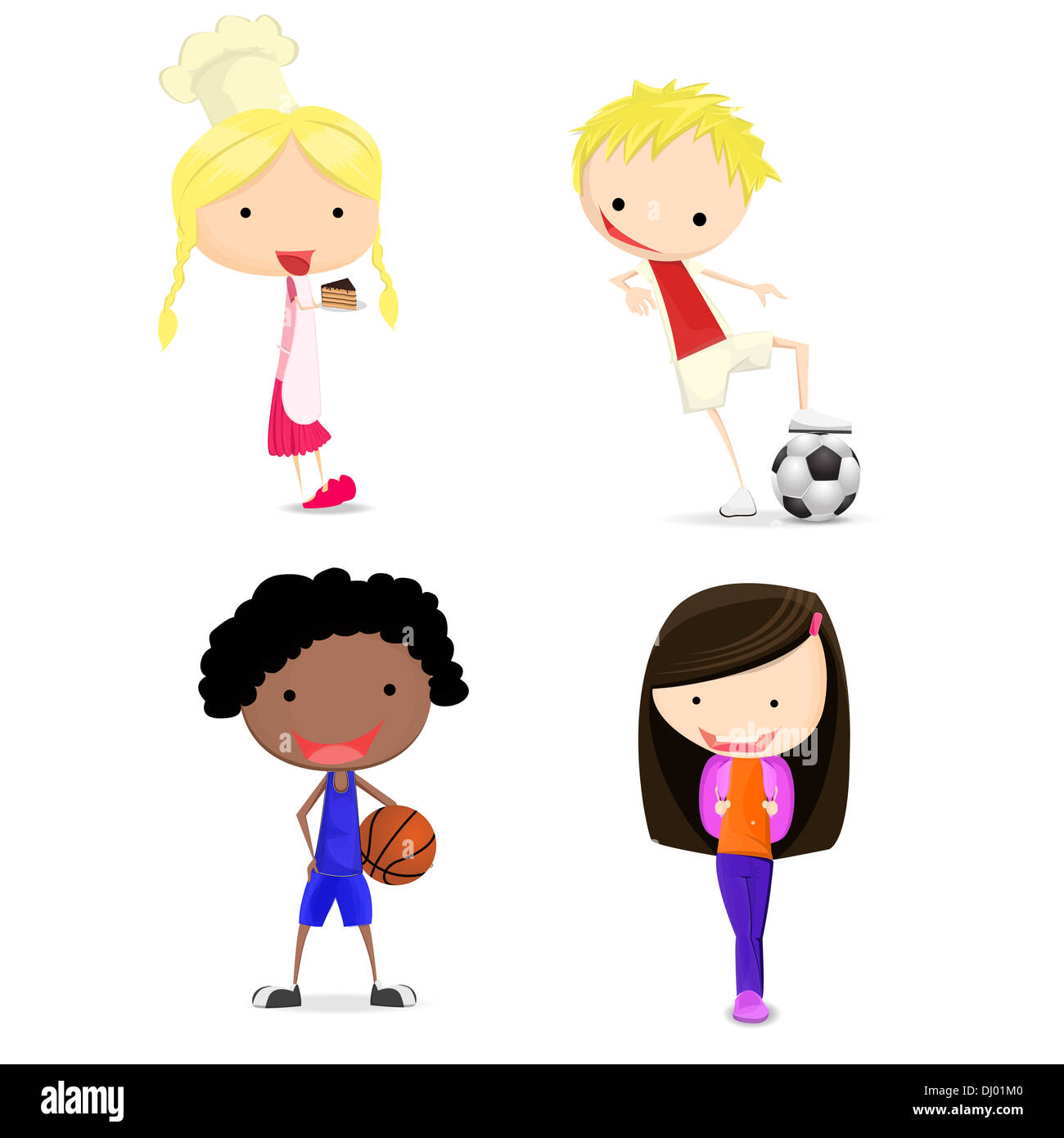 Children and happy hobby Stock Photo - Alamy