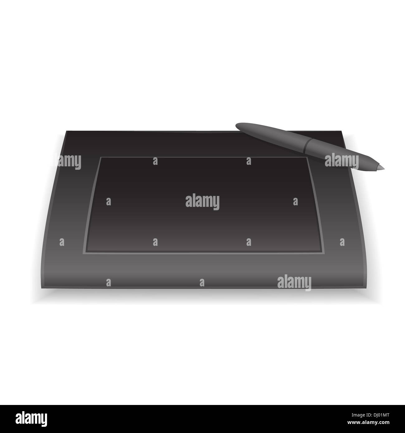 graphic tablet and pen vector Stock Photo - Alamy