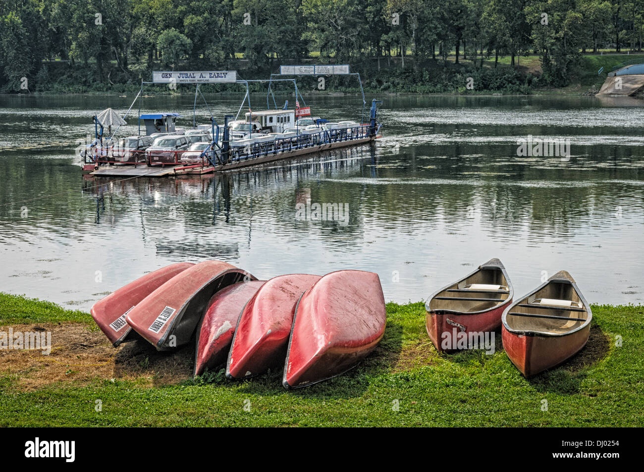 General Jubal A. Early Ferry Boat, Whites Ferry, Maryland Stock Photo ...