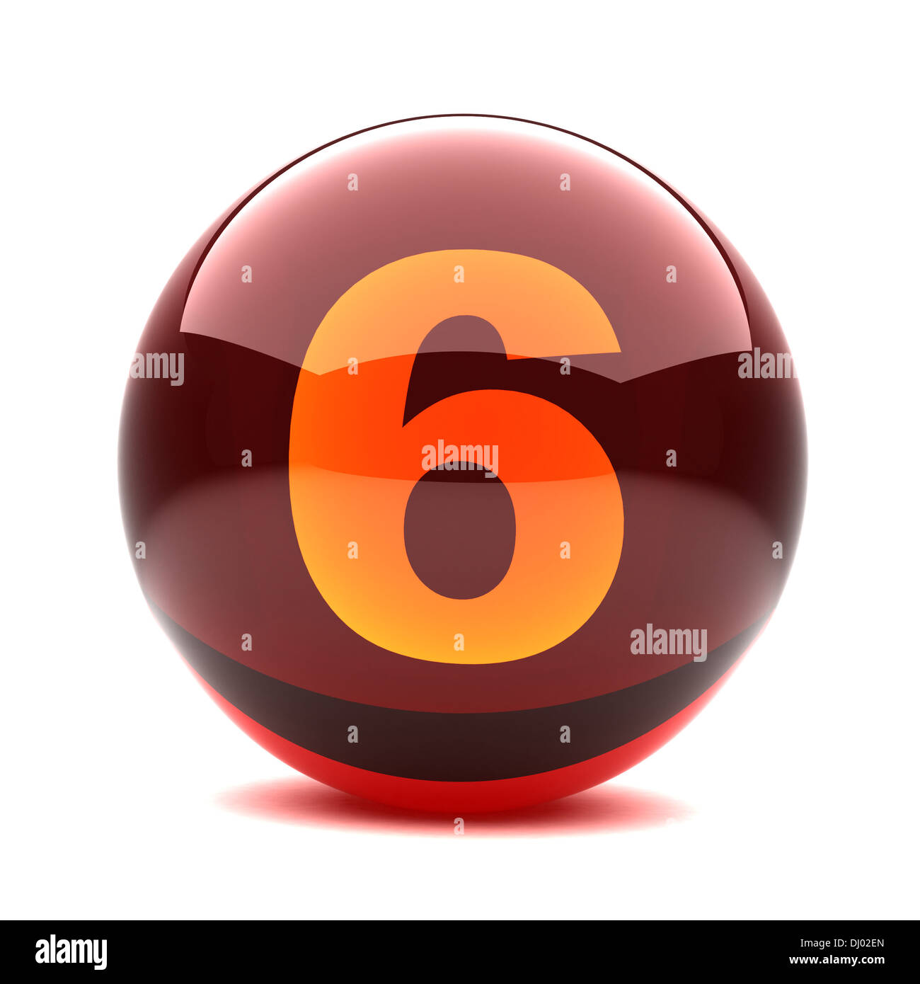 Digit 6 Cut Out Stock Images & Pictures - Alamy