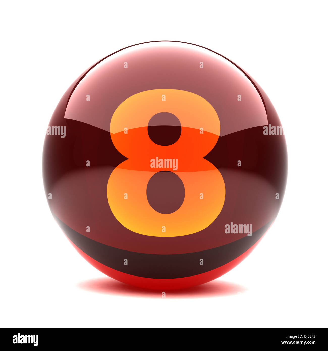 3d glossy orange digit hi-res stock photography and images - Alamy