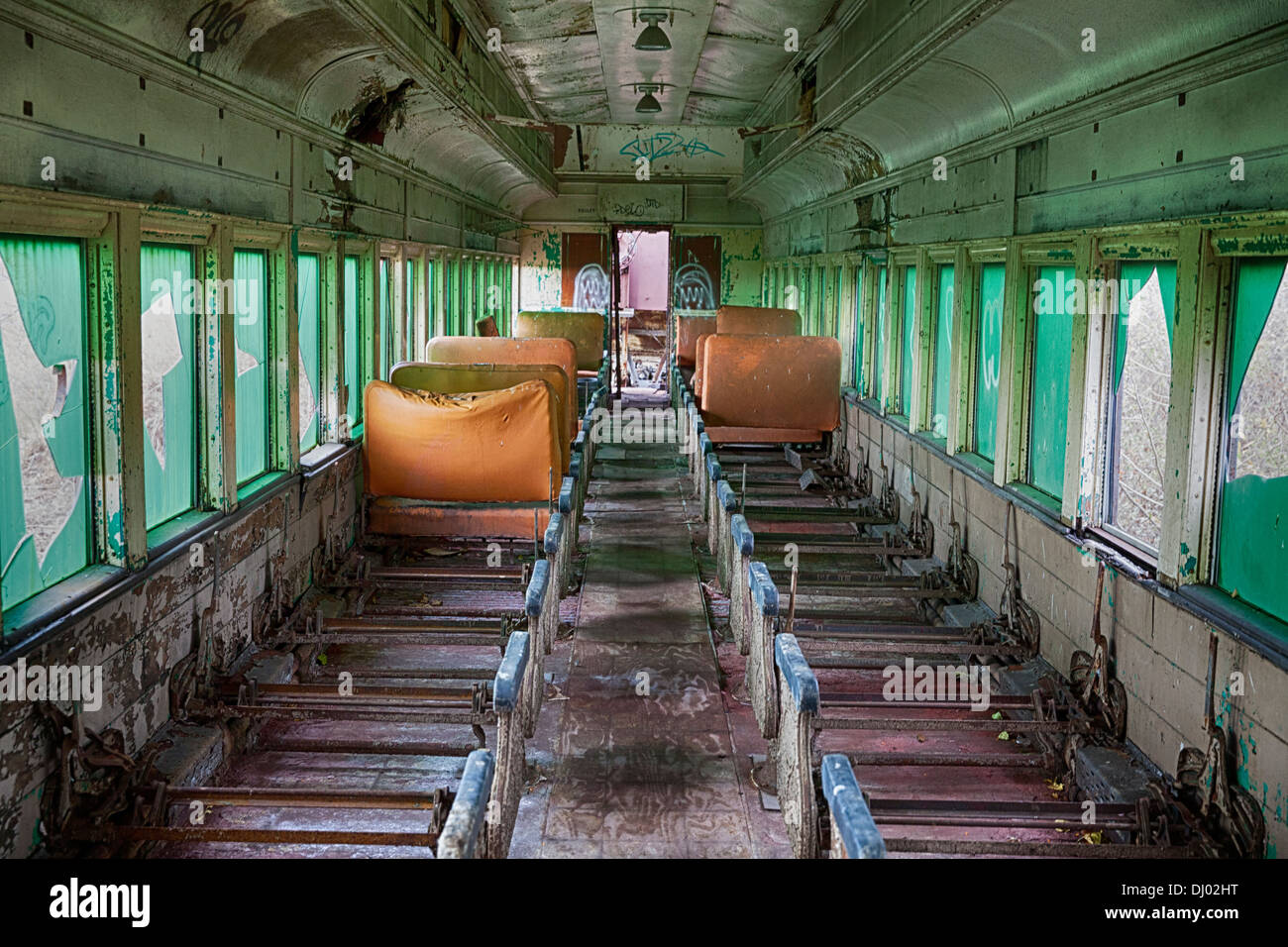 Broken old rusted train Stock Photo - Alamy