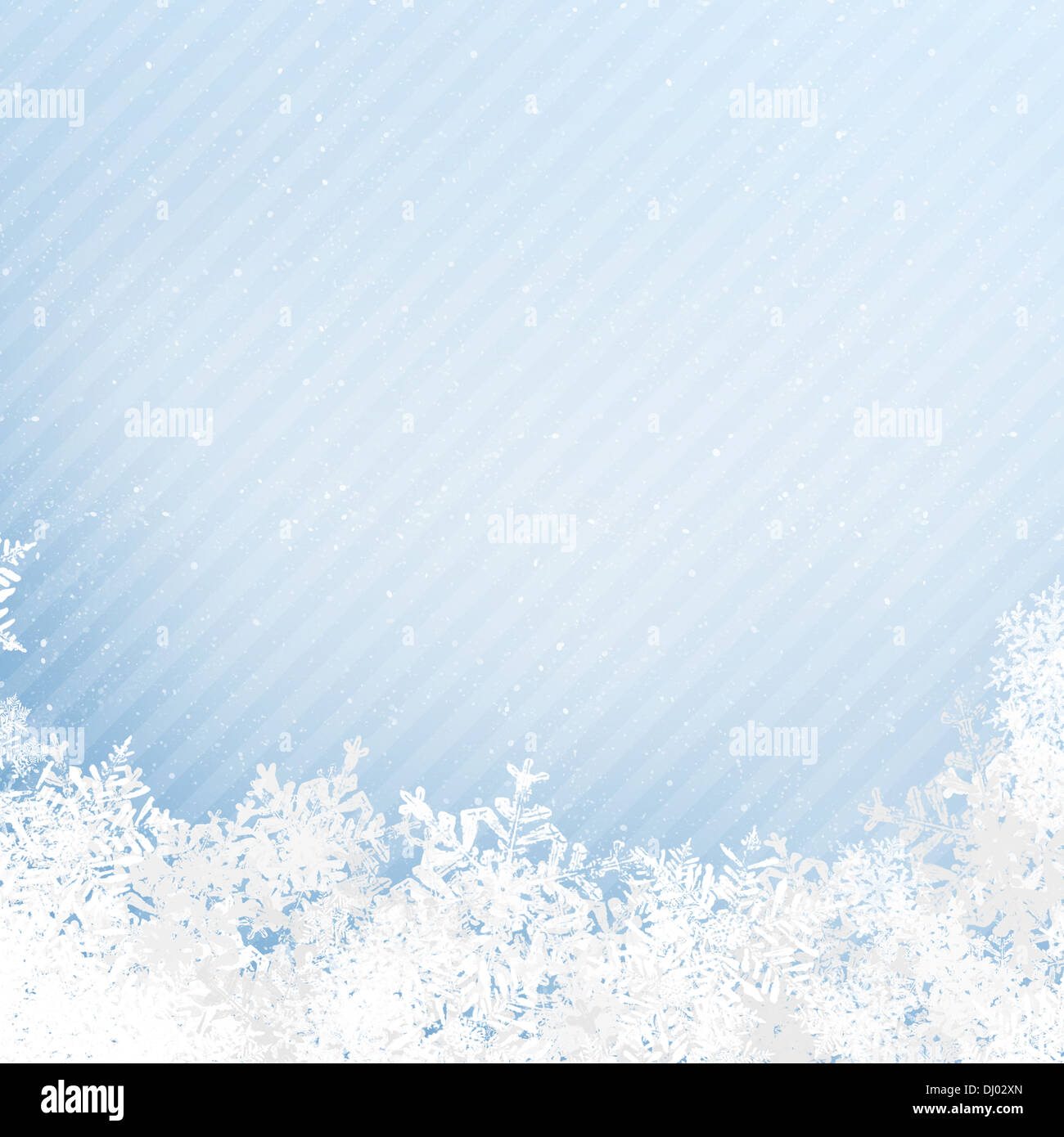 Abstract blue and white christmas background with snowflakes Stock ...