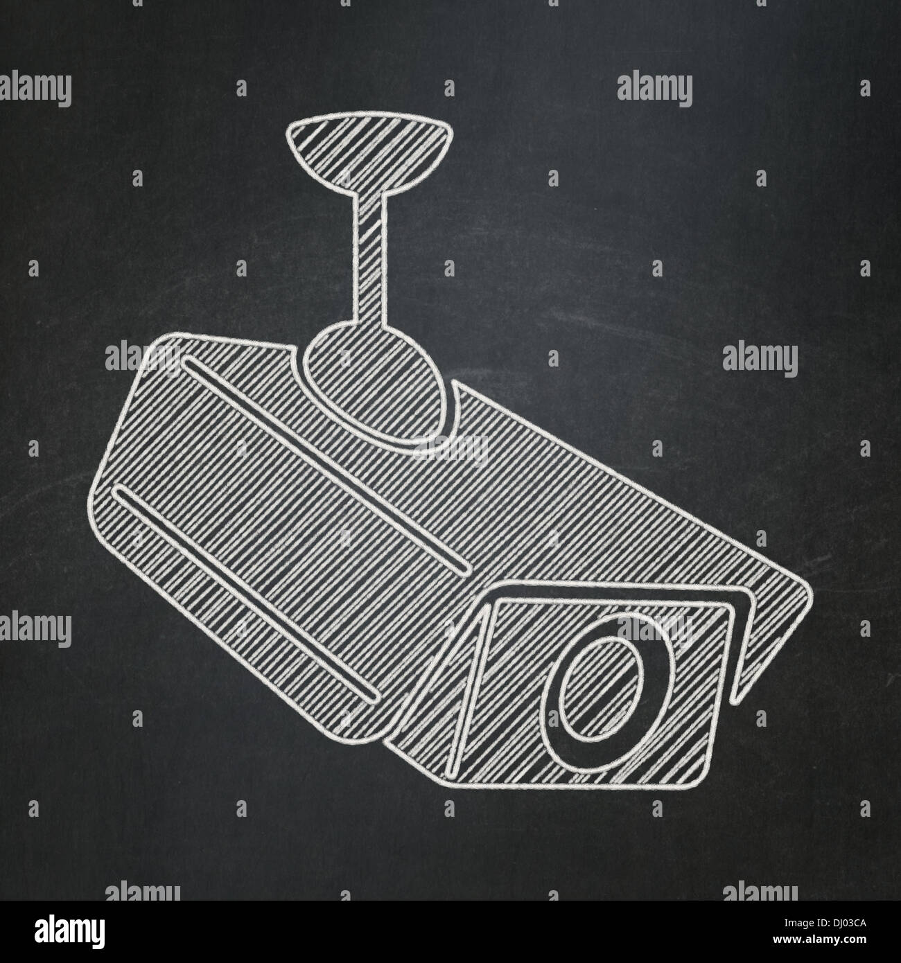 Security concept: Cctv Camera on chalkboard background Stock Photo - Alamy