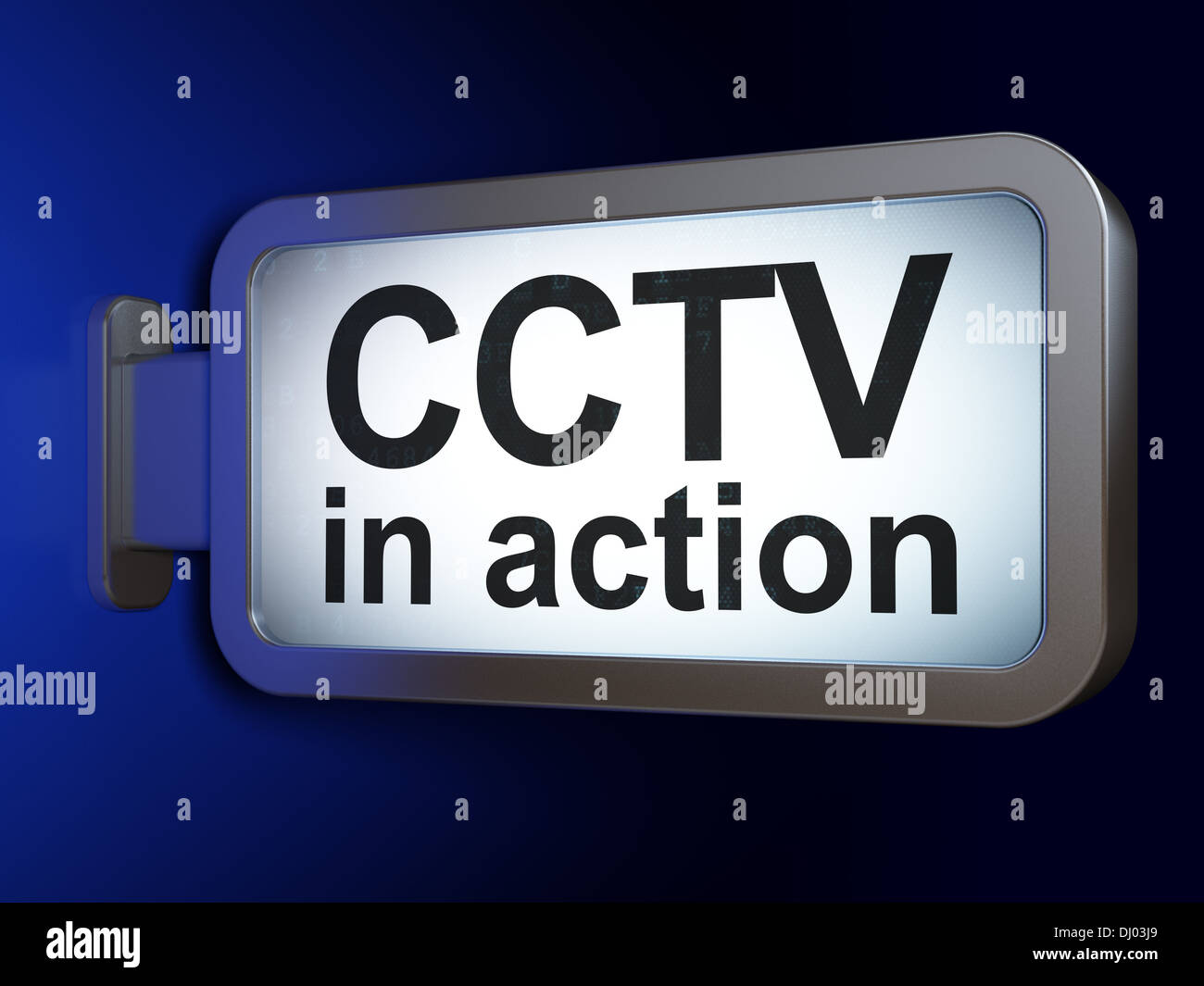 Privacy concept: CCTV In action on billboard background Stock Photo - Alamy