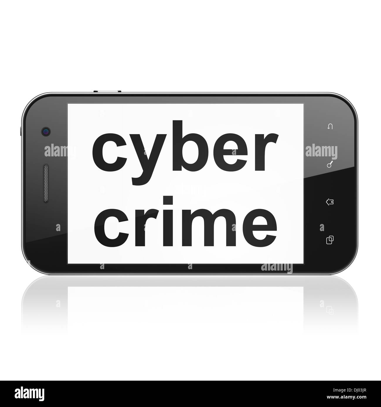 Safety concept: Cyber Crime on smartphone Stock Photo - Alamy