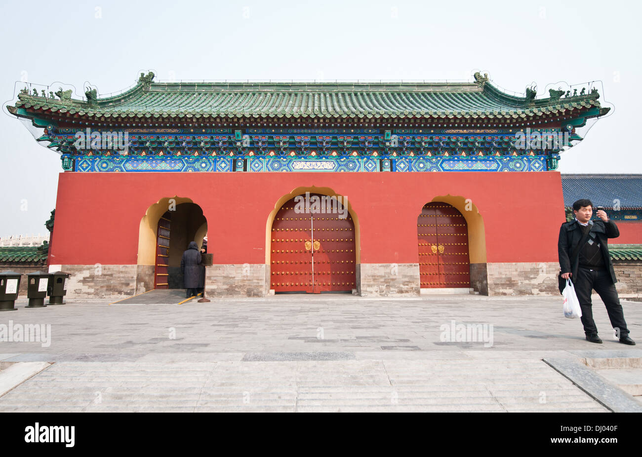 Gate to Hall of Prayer for Good Harvests in taoist Temple of Heaven ...