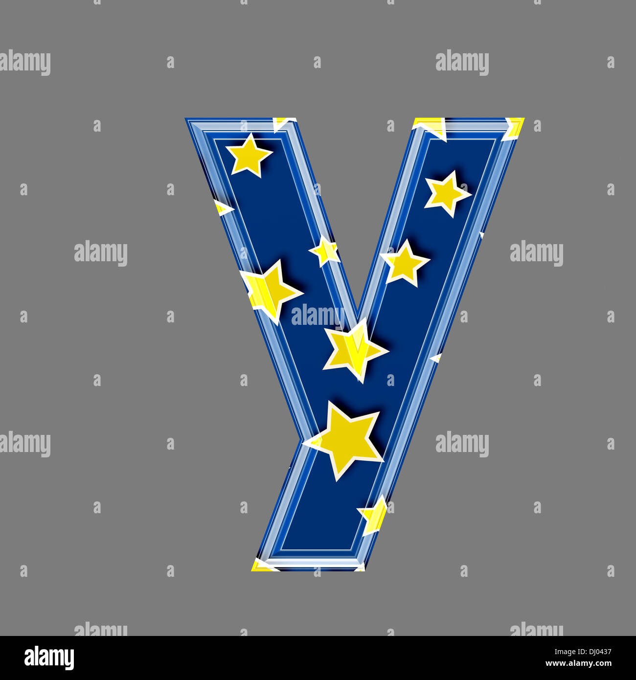 Blue y letter hi-res stock photography and images - Alamy