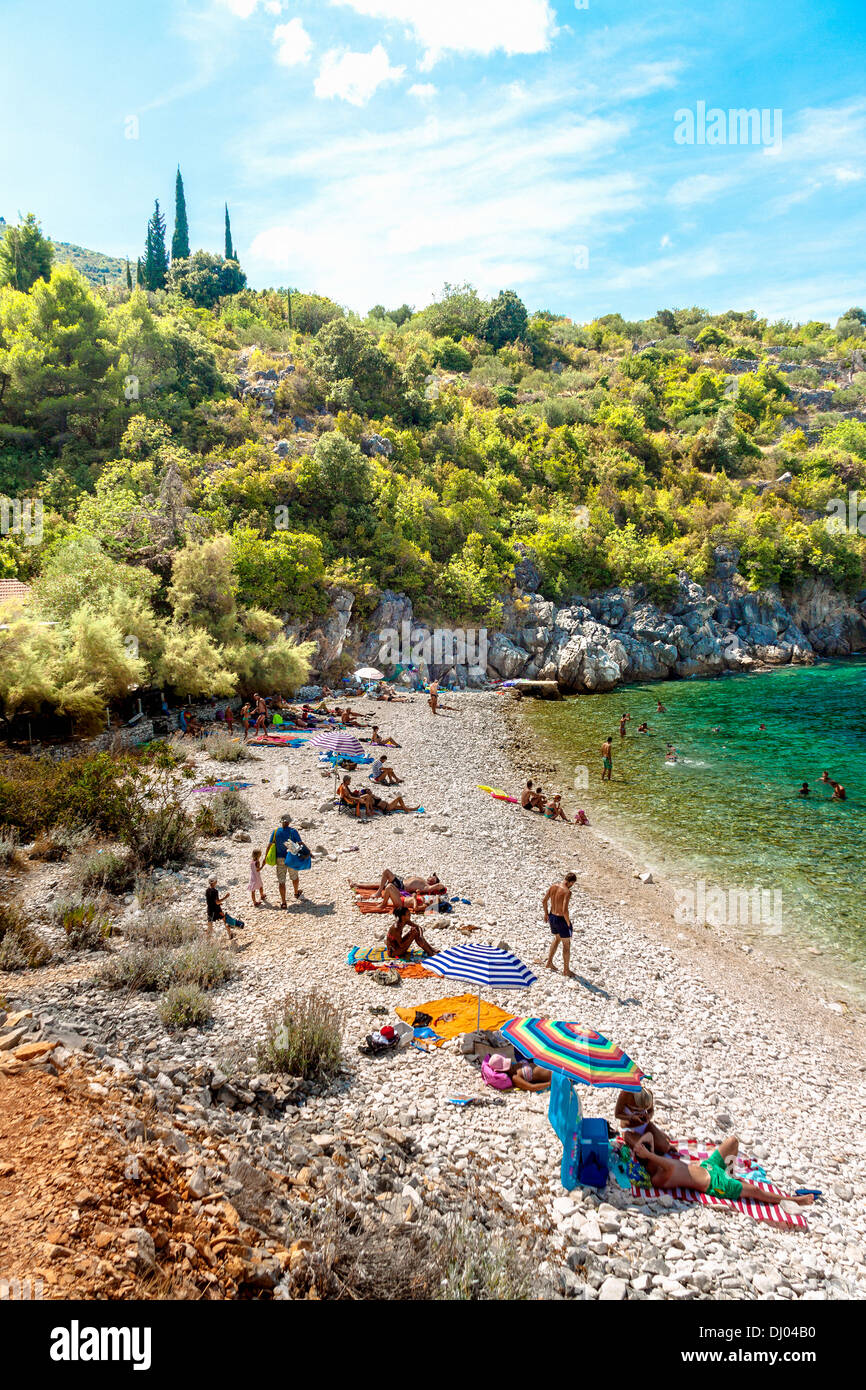 Vaja beach near Racisce on Korcula island, Croatia Stock Photo - Alamy
