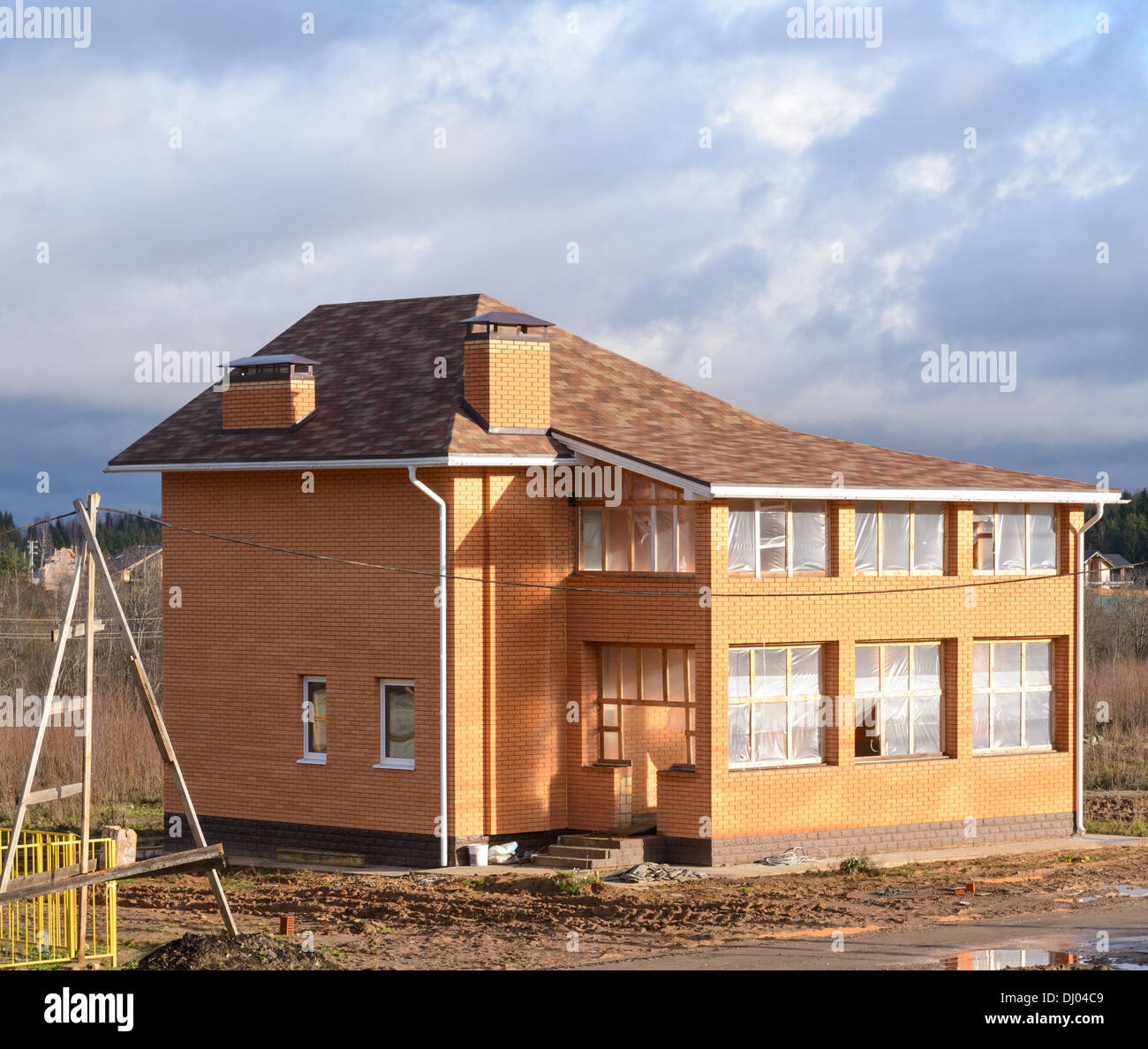 New single family home under construction Stock Photo - Alamy